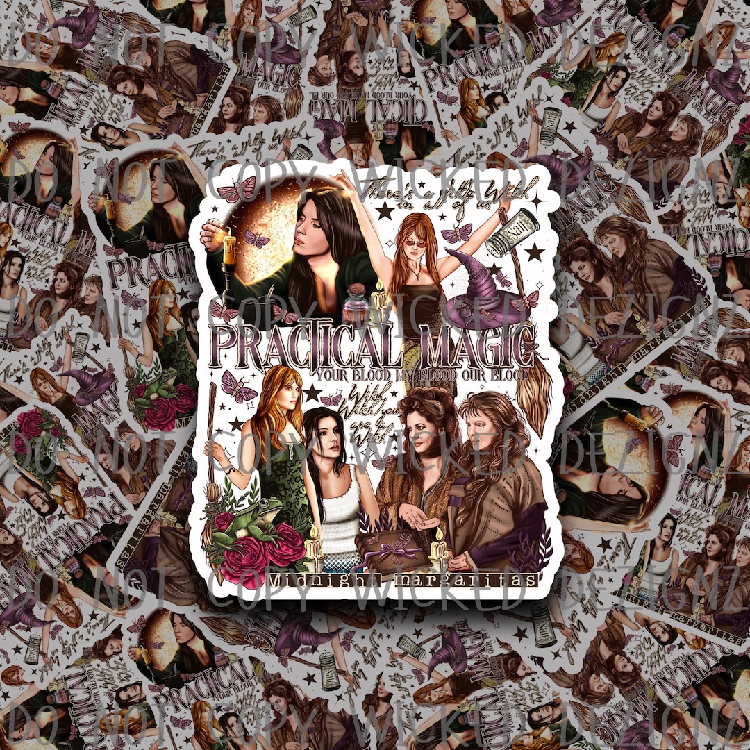 Practical Magic Witches Sticker, Midnight Margaritas, Halloween Gift - Etsy