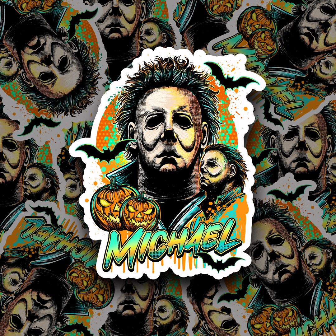 Michael Myers Sticker, Spooky Sticker for Boo Basket, Holiday Gifting ...
