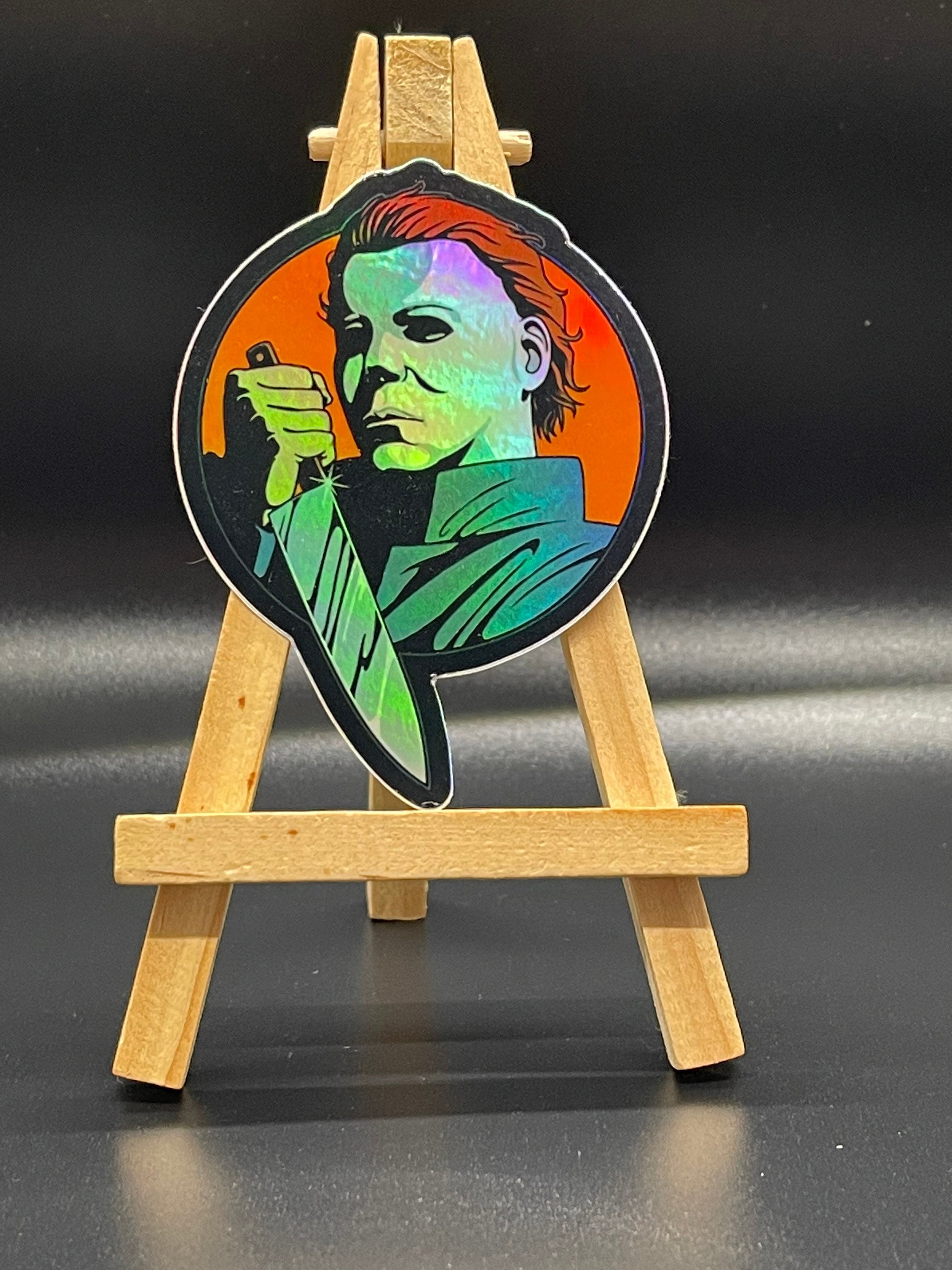 Michael Myers Halloween Holographic Sticker Horror Spooky - Etsy