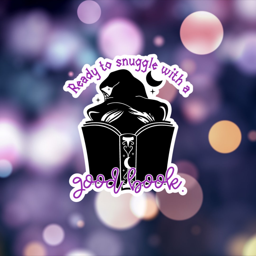 Witch Reading Vinyl Sticker, Halloween, Witch Stickers, Goth Witch ...