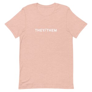 THEY/THEM Gender Pronouns | Gender Equality LGBTQIA Inspirational ...