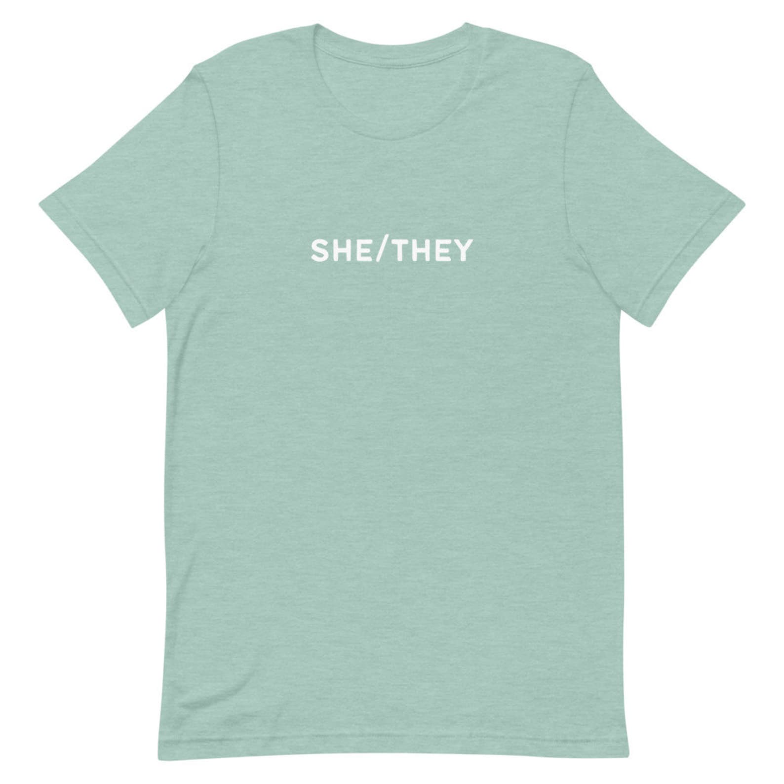SHE/THEY Gender Pronouns Gender Equality LGBTQIA - Etsy
