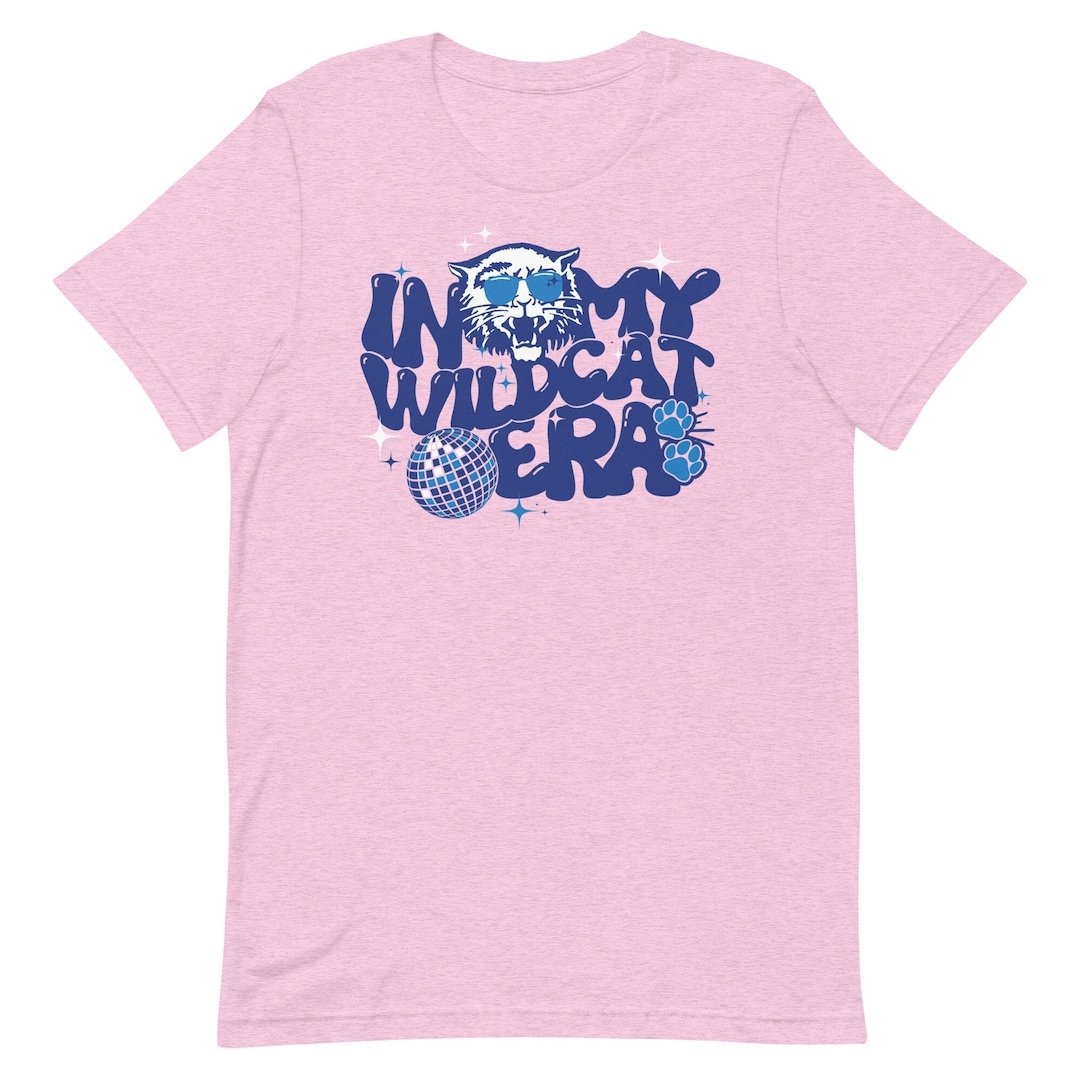 In My WILDCAT ERA Tee * CUSTOM Mascot Groovy School Wildcat, Spirit ...