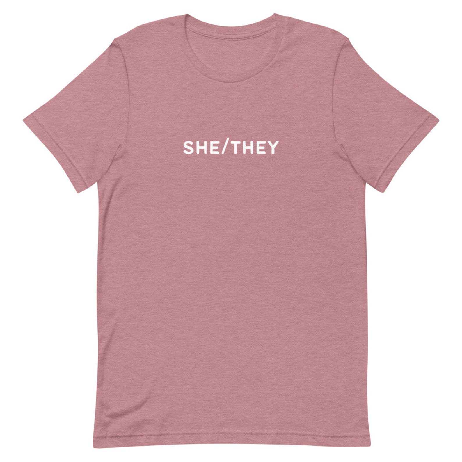 SHE/THEY Gender Pronouns Gender Equality LGBTQIA - Etsy