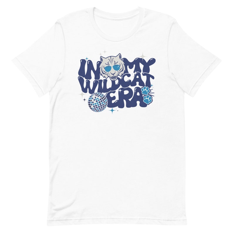 XS Adult * in My WILDCAT ERA Tee * Groovy School Wildcat Mascot Teacher ...