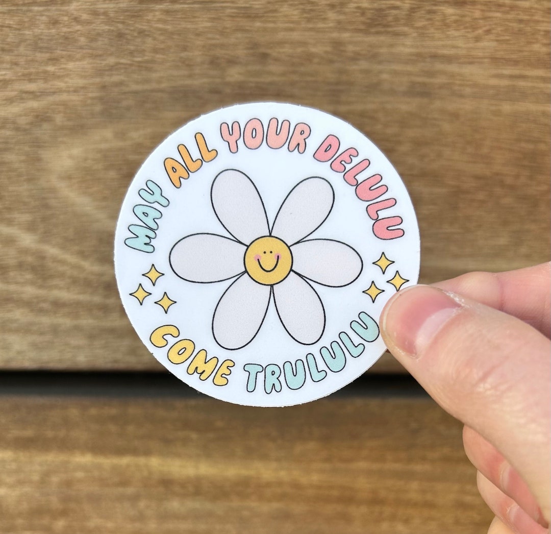 May All Your Delulu Sticker Vinyl Sticker Water Bottle - Etsy