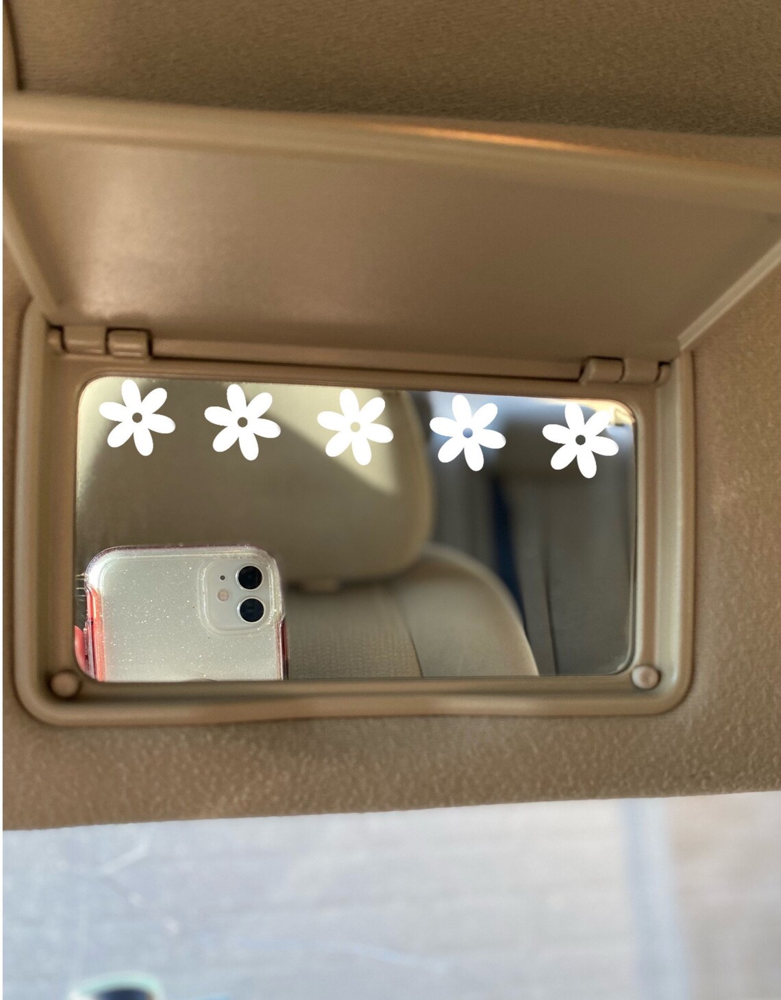 Flower Car Mirror Decal Car Mirror Sticker Rear View Mirror - Etsy