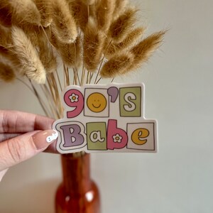 90s Babe Sticker Vinyl Sticker Water Bottle Sticker Trendy Sticker ...