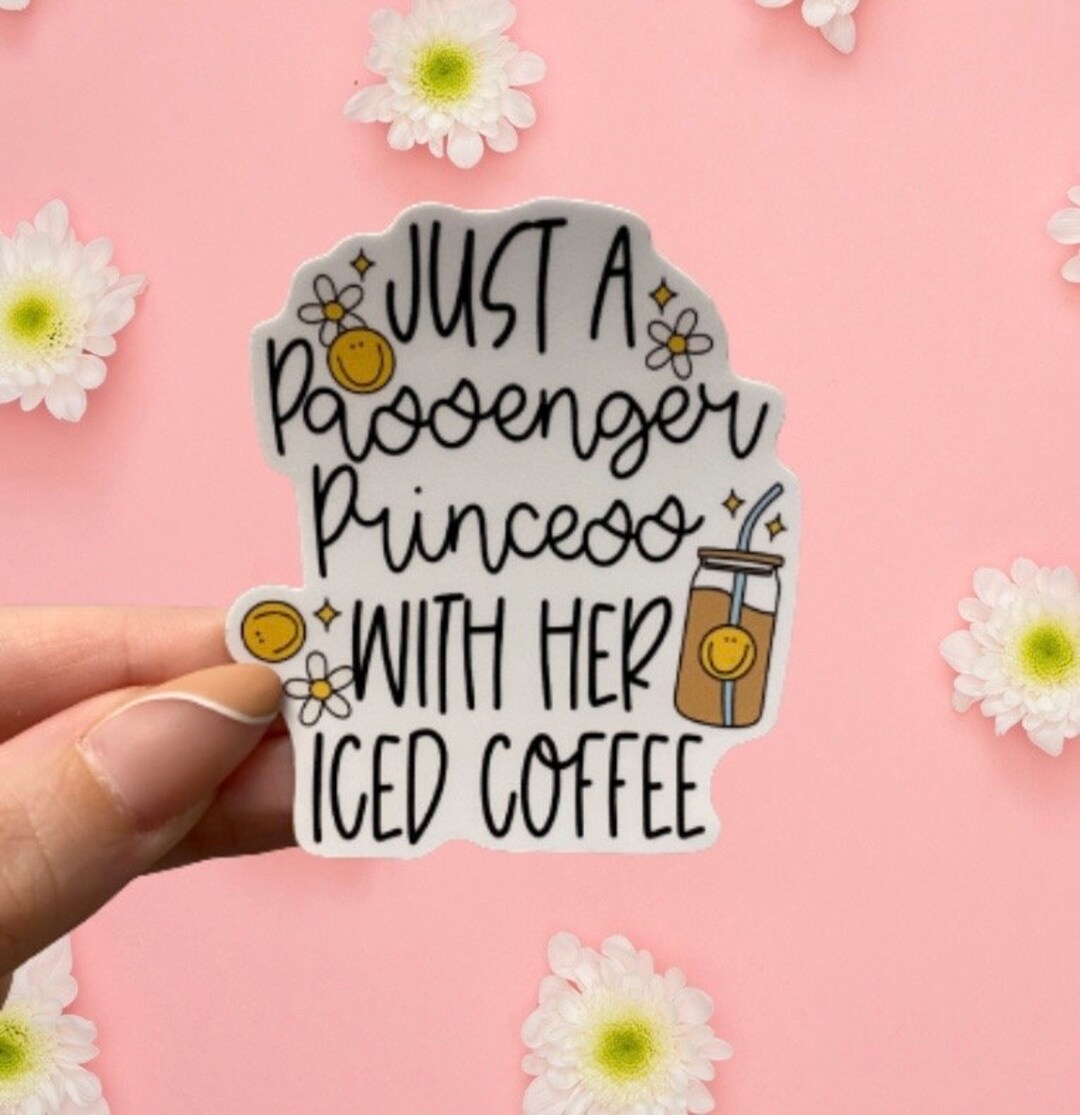 Passenger Princess Sticker Vinyl Sticker Water Bottle Sticker Trendy ...