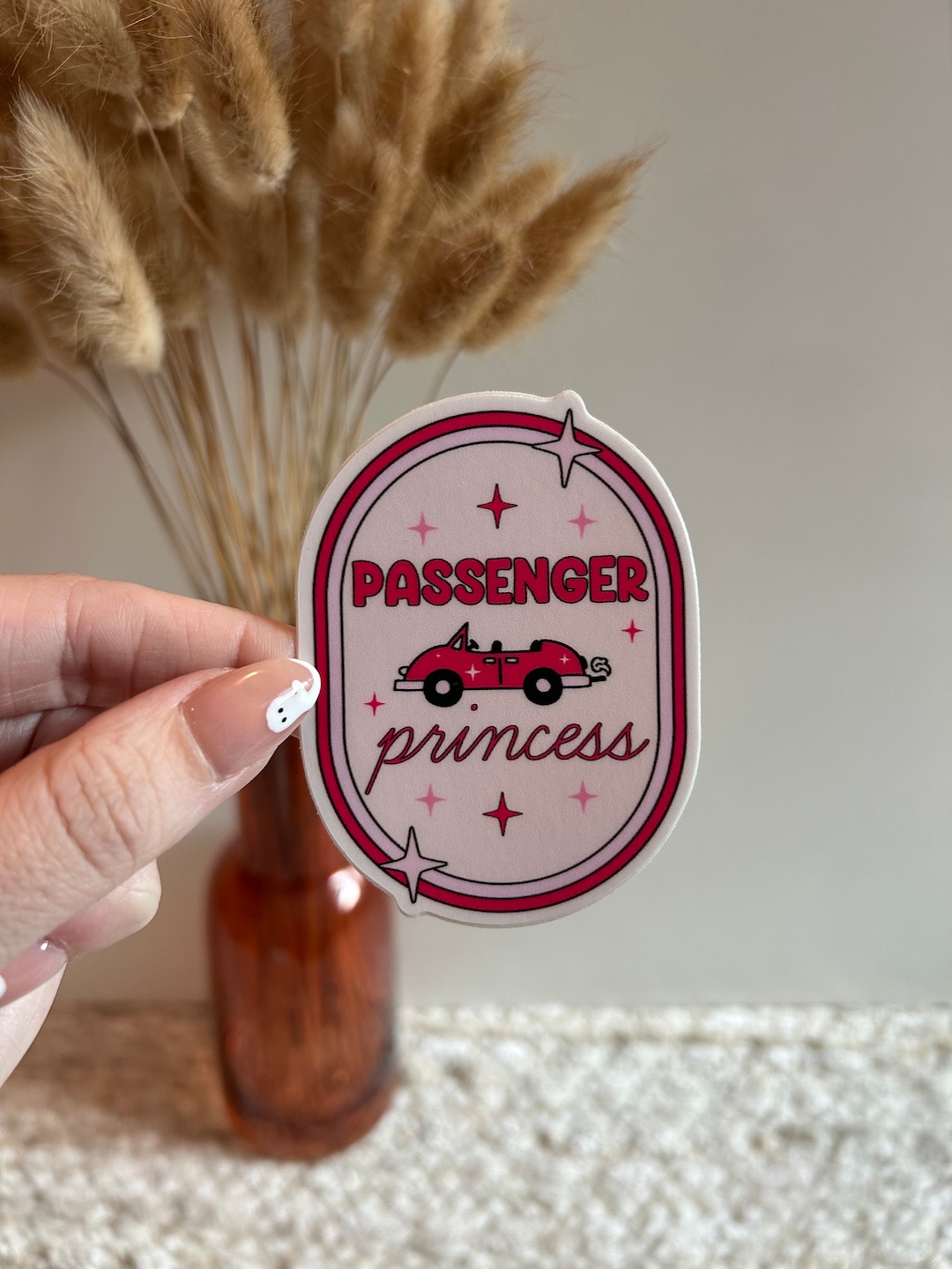 Passenger Princess Sticker Vinyl Sticker Water Bottle Sticker Trendy ...