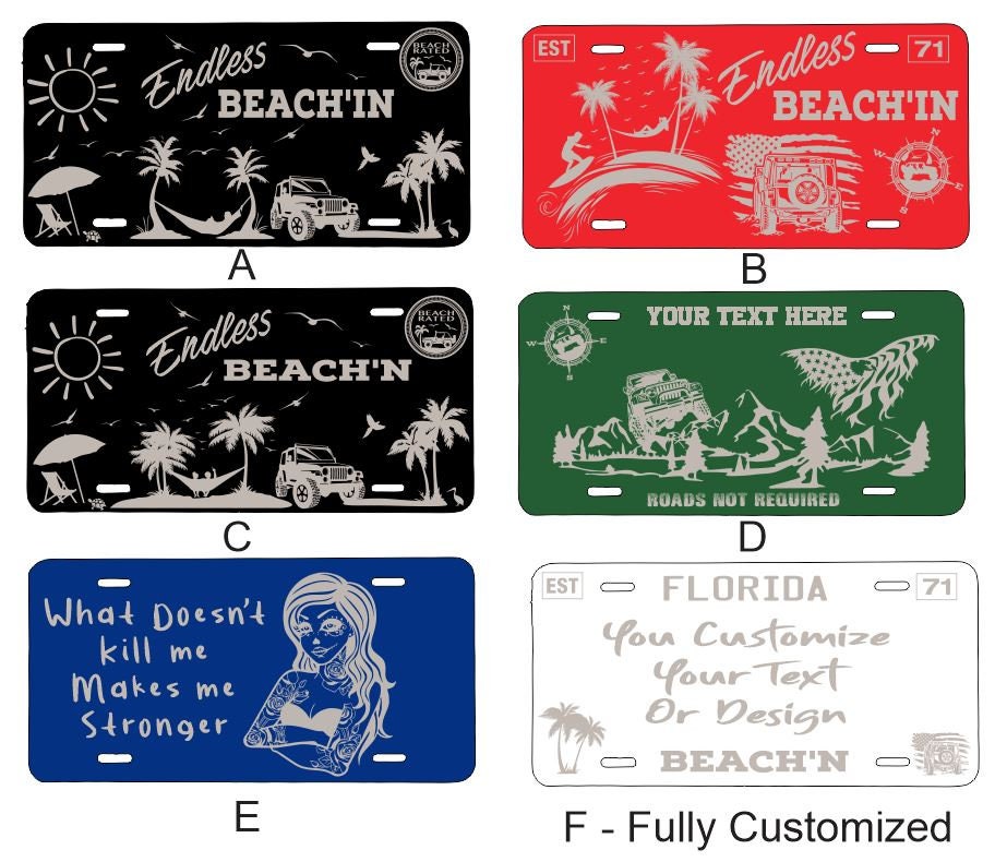 Personalized Front License Plate Custom License Plate Golf | Etsy