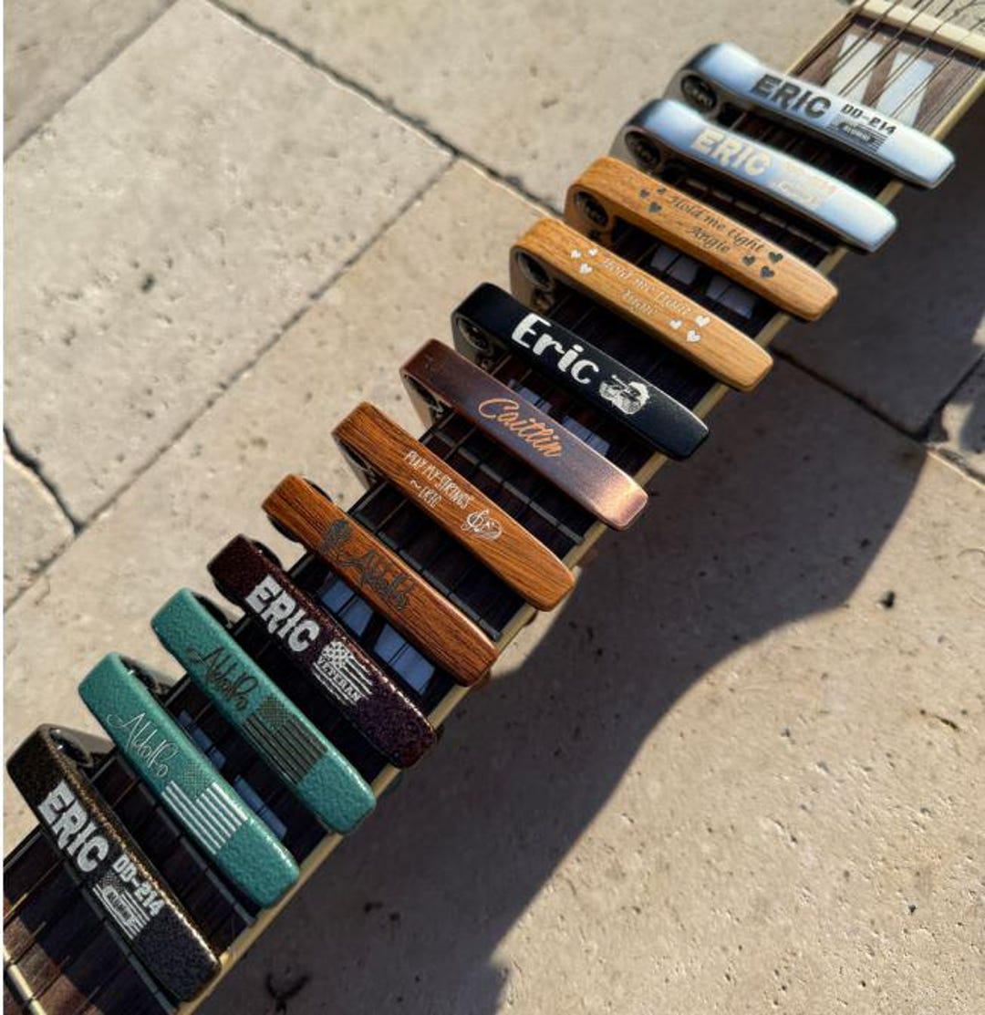 Personalized Guitar Capo, Guitar Gift, Custom Capo, Musician Gifts ...