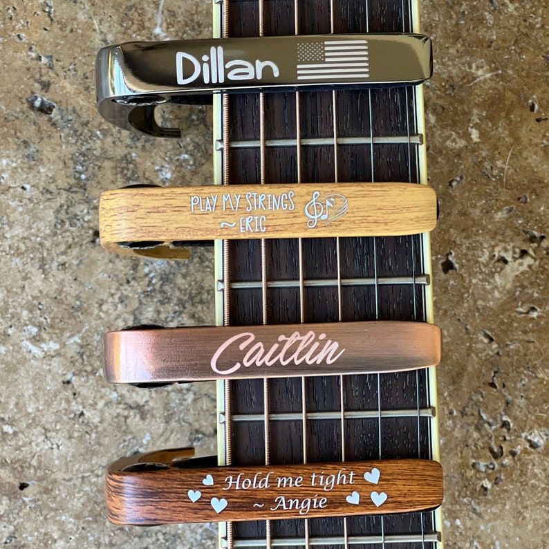 Personalized Guitar Capo Guitar Gift Custom Capo Musician - Etsy