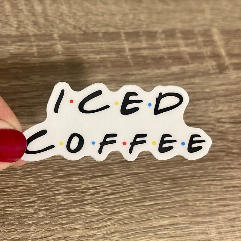 Iced Coffee Sticker - Etsy