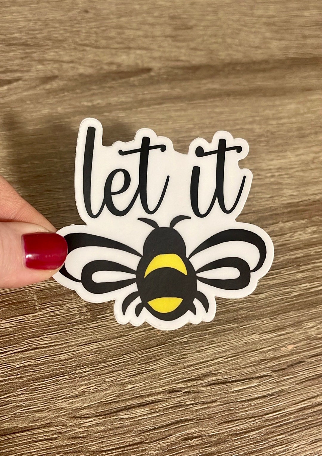 Let It Bee Sticker, Let It Be Sticker, Let It Be Gift, Let It Bee Decal ...