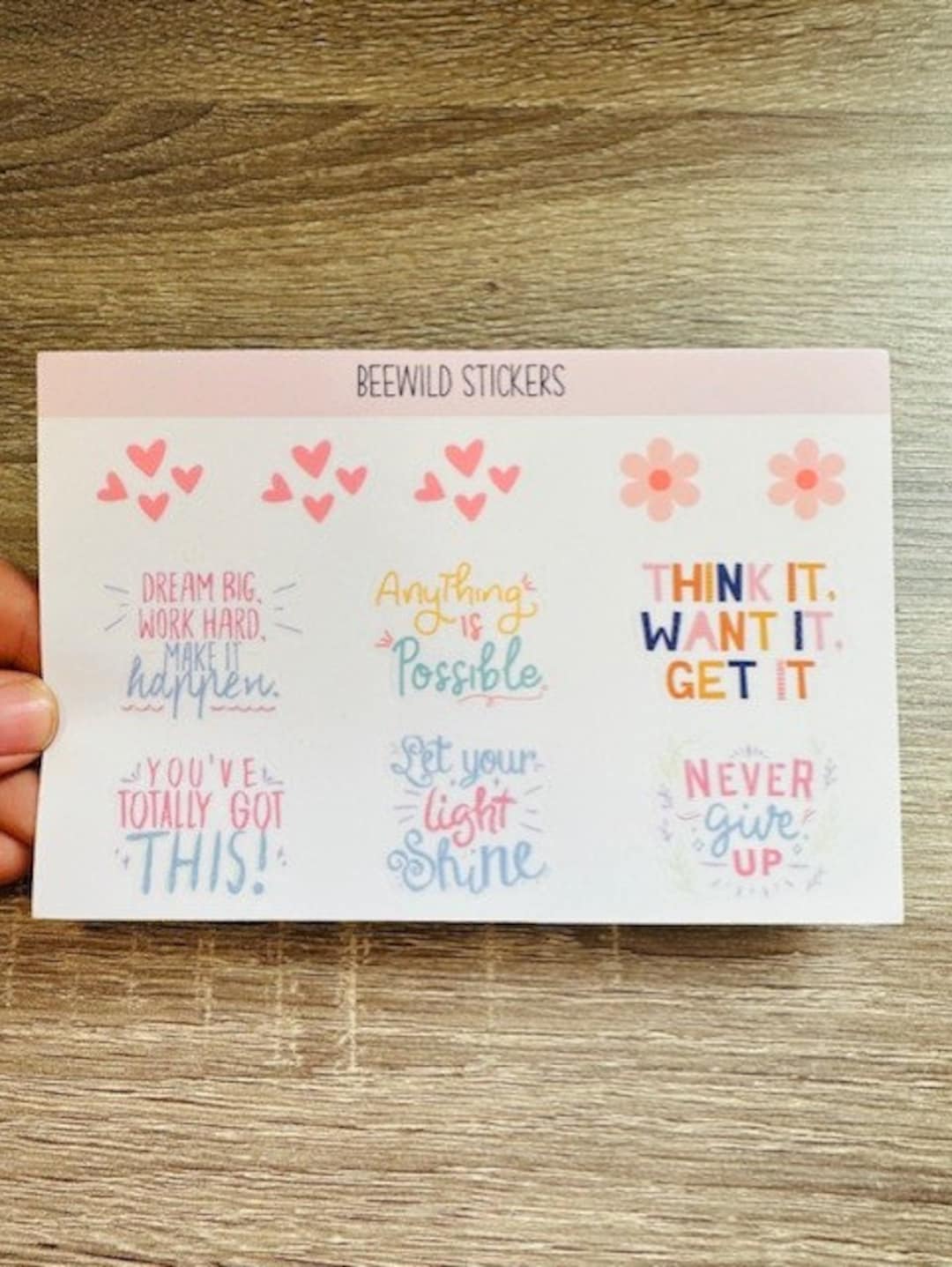 Motivational Sticker Sheet, Planner Sticker Sheet, Teacher Sticker ...