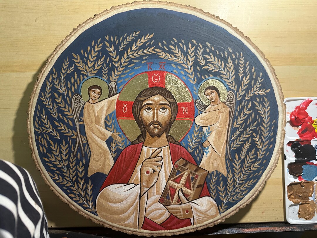 Coptic Icon of Christ - Etsy