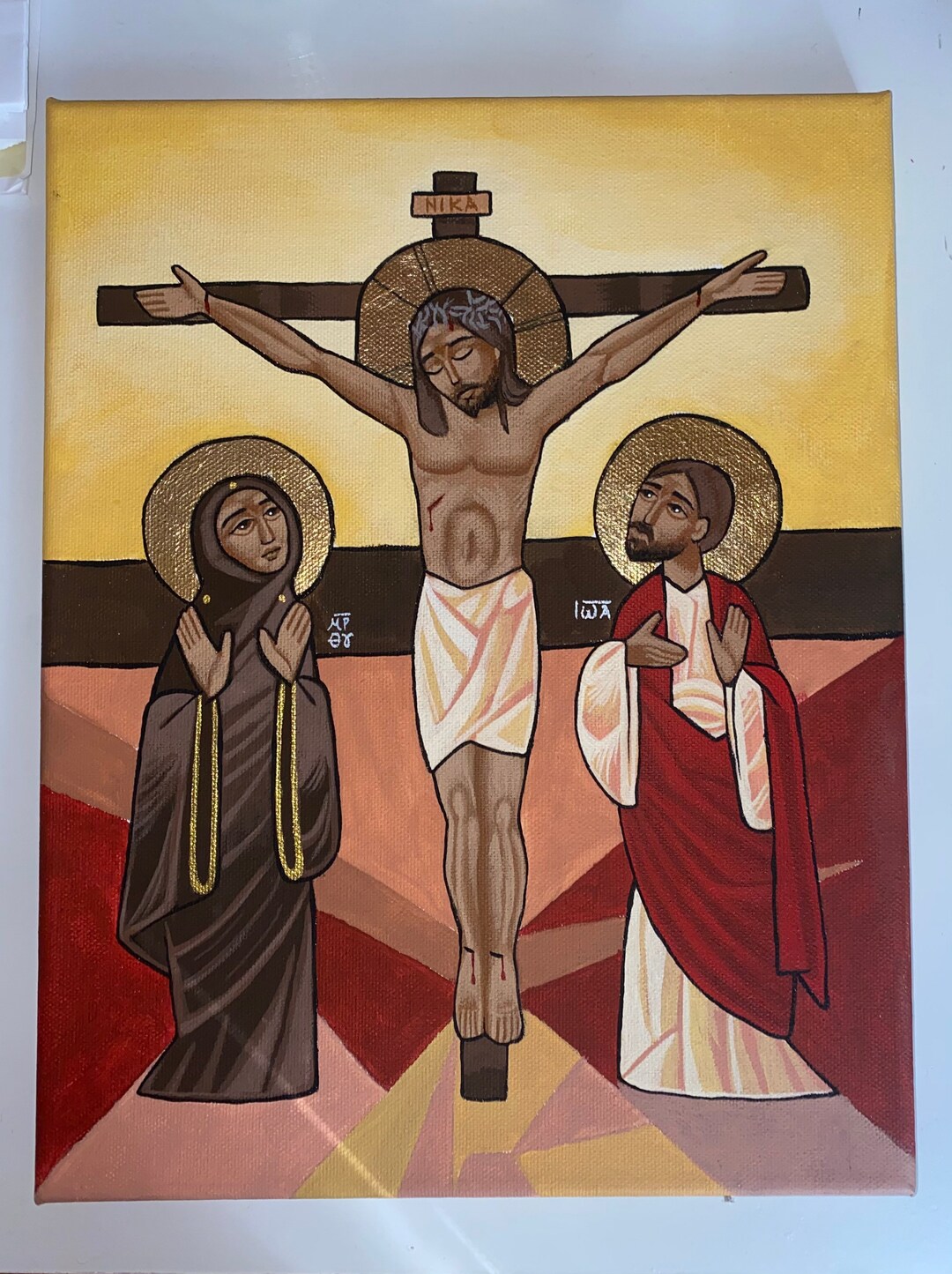 The Crucifixion Coptic Icon - Etsy