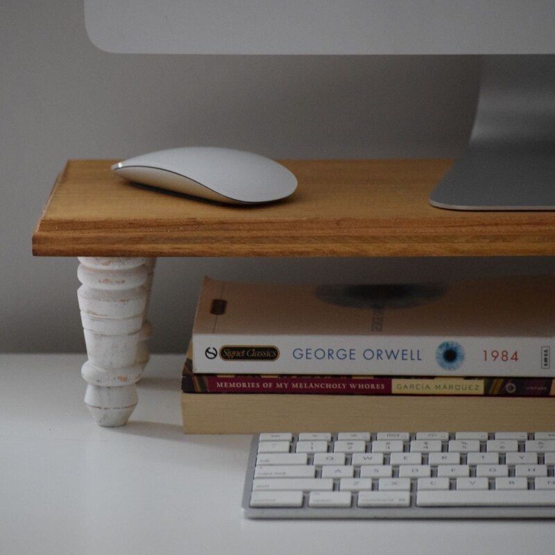 Wood Monitor Stand - Etsy