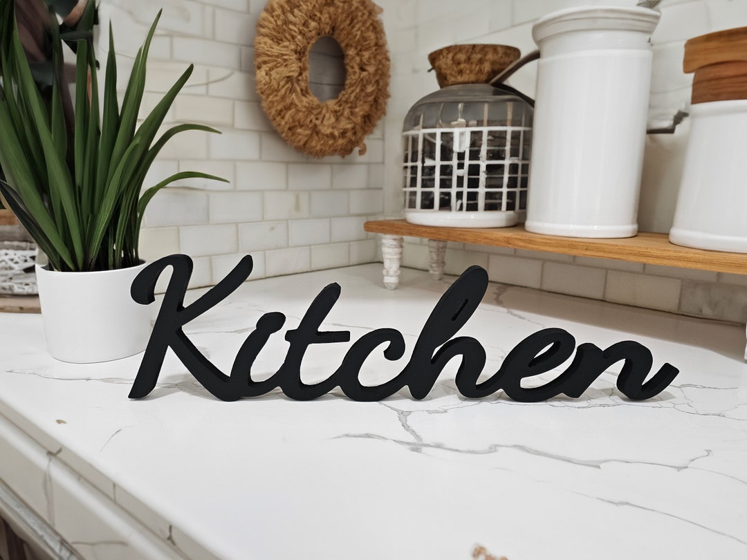 Rustic Kitchen Sign: Farmhouse Decor, Handmade Wood Wall Hanging - Etsy