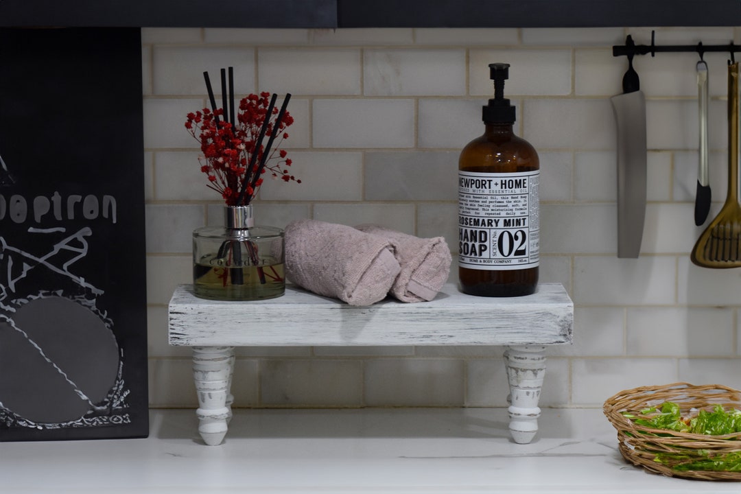Soap Stand, Wood Riser, Kitchen Tray, Sink Decor, Oil Diffuser Stand ...