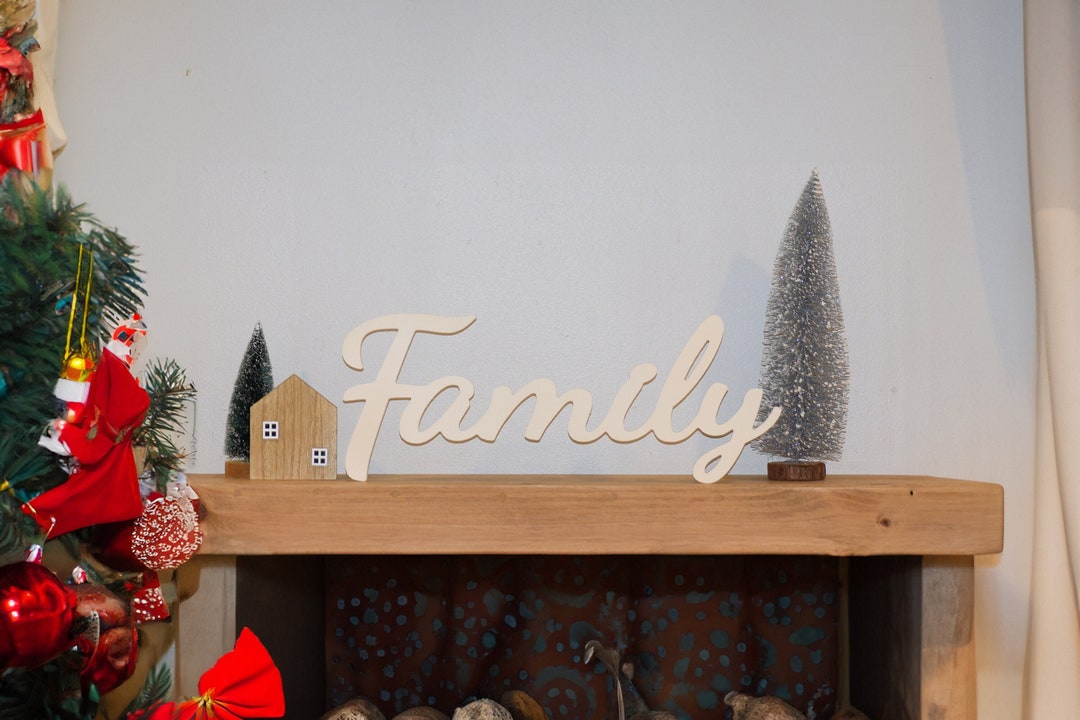 Family Sign, Freestanding Family Sign, Family Signs Wall Decor, Wood ...