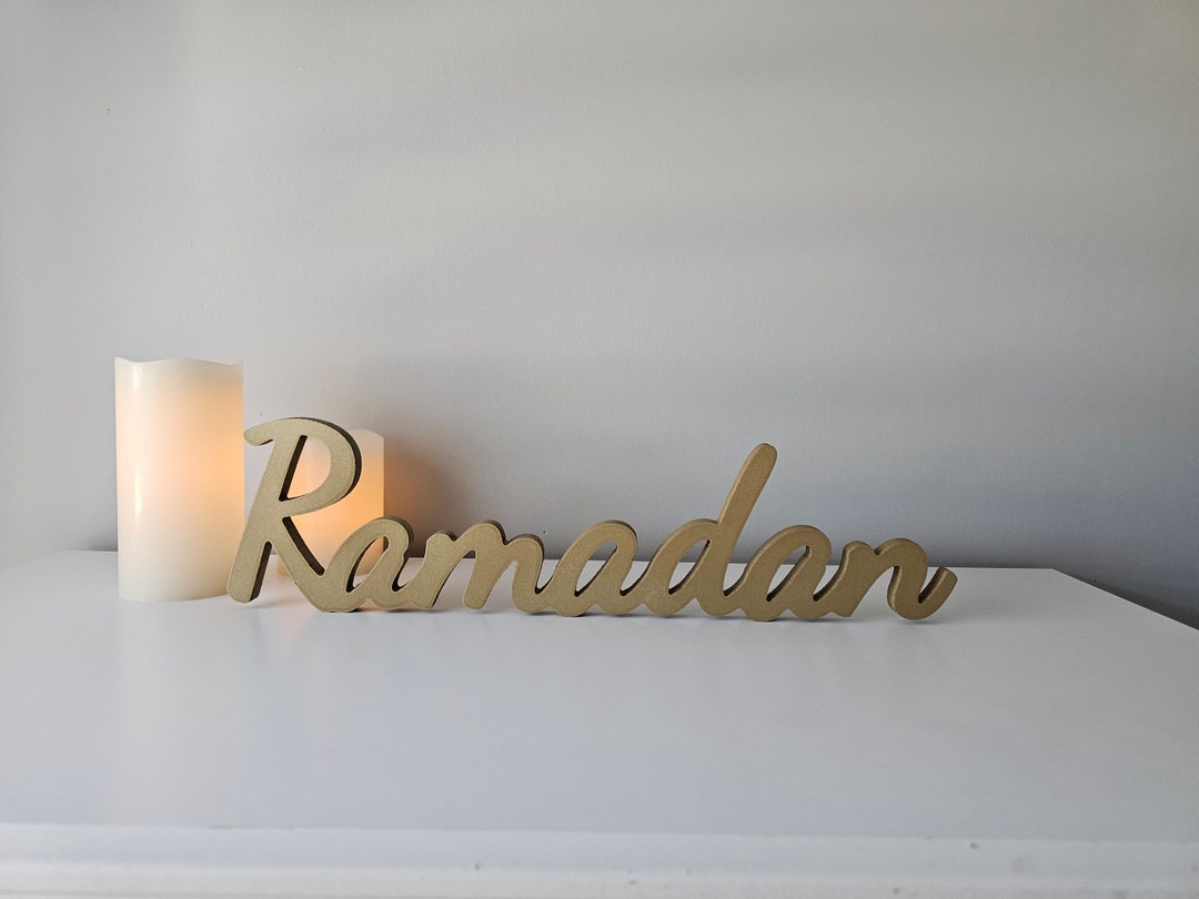 Table Sign for Ramadan, Wood Ramadan Sign, Ramadan Decoration, Eid ...