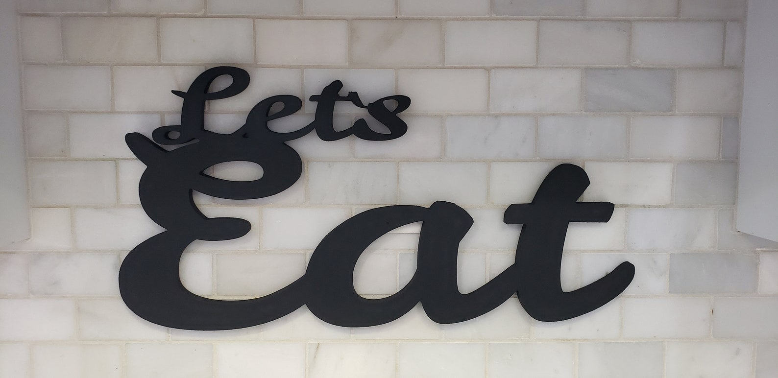 Free Standing Lets Eat Sign Farmhouse Decor Handmade Wooden - Etsy