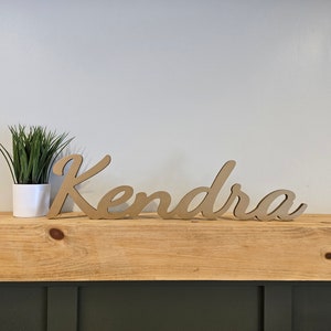 Freestanding Wooden Name Sign: Custom Nursery Decor - Etsy