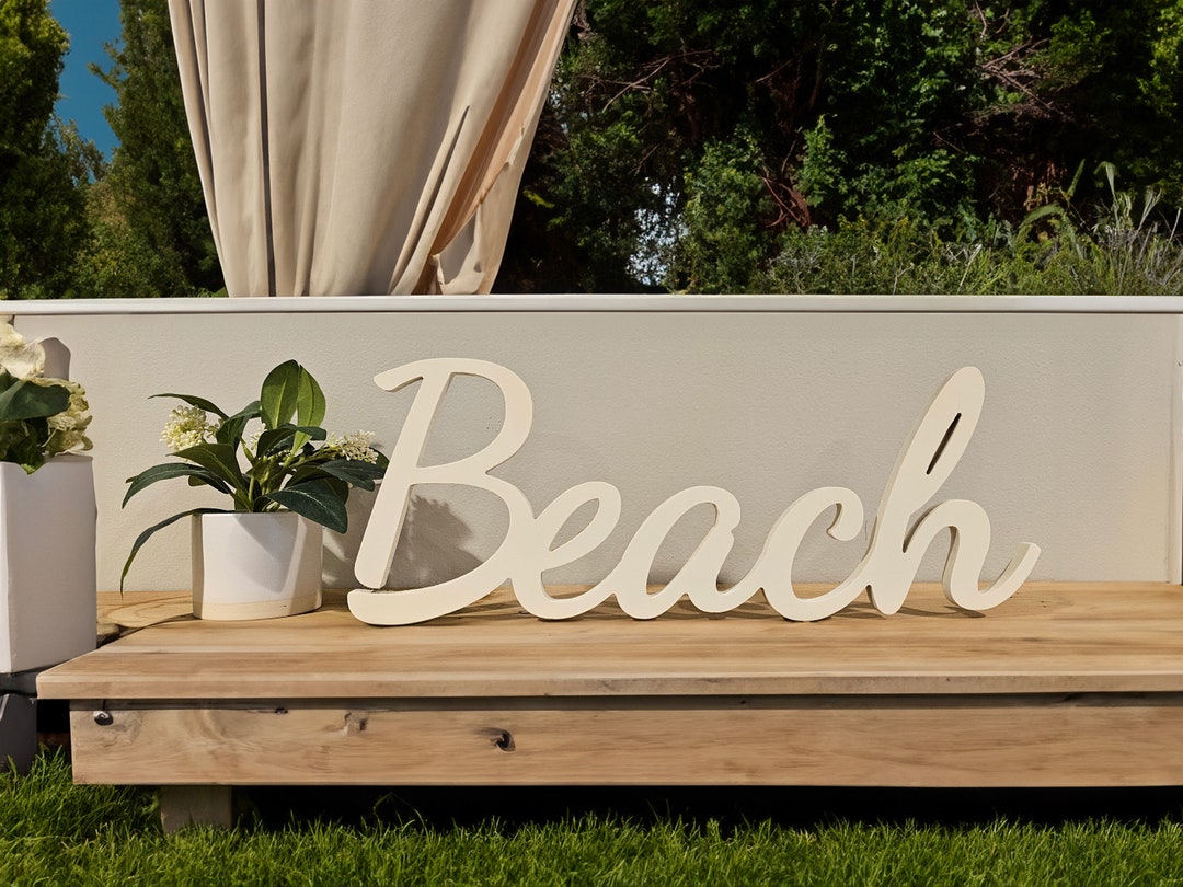 Handmade Beach Sign: Freestanding Summer Home Decor - Etsy