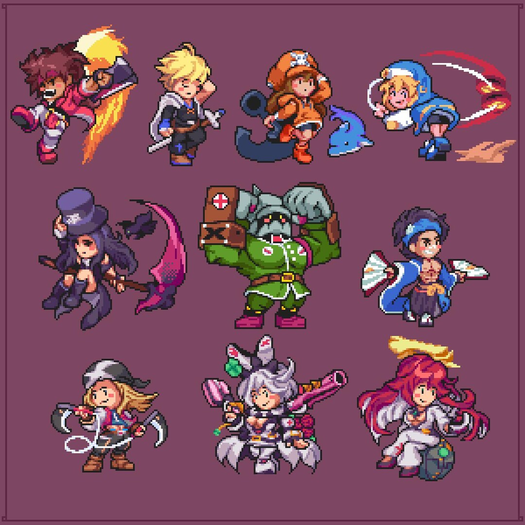 PRE-ORDER: Guilty Gear Pixel Charms - Etsy