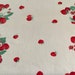 Sweet Juicy Strawberries Tablecloth Rosy Red Berries White Blossoms ...