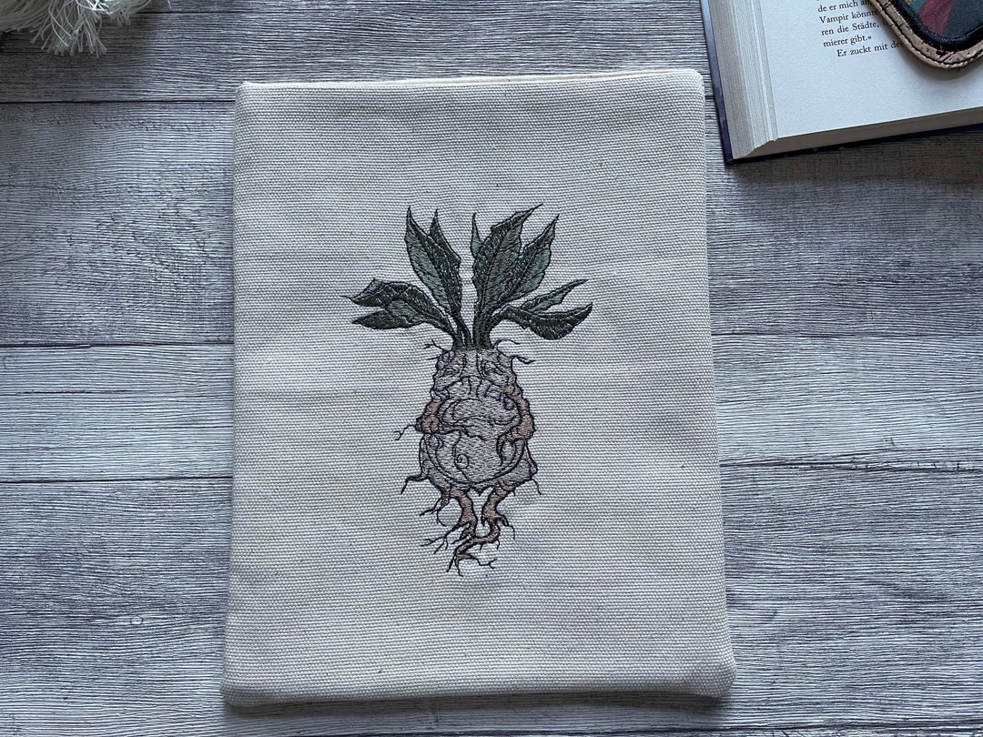 Mandrake | Herbology | Mandrake | Embroidered Book Cover | Booksleeve ...