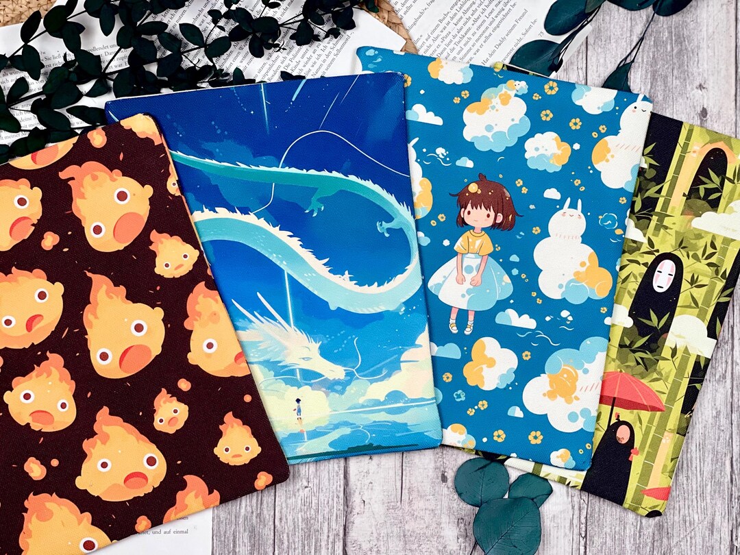 Ghibli | Anime | Book Cover, Book Sleeve, Book Jacket, Case for Ipad ...