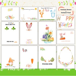 Easter Handprint Footprint Art Craft Bundle Happy Hoppy Easter Craft ...