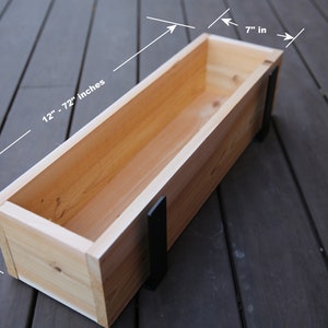 Cedar Window Box With Brackets, Cedar Planter Box, Planter Box ...