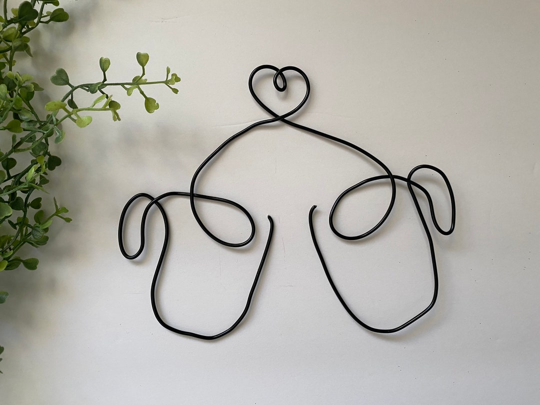 Wire Coffee Tea Cups Sign W/ Heart, Coffee Wire Sign, Coffee Sign ...