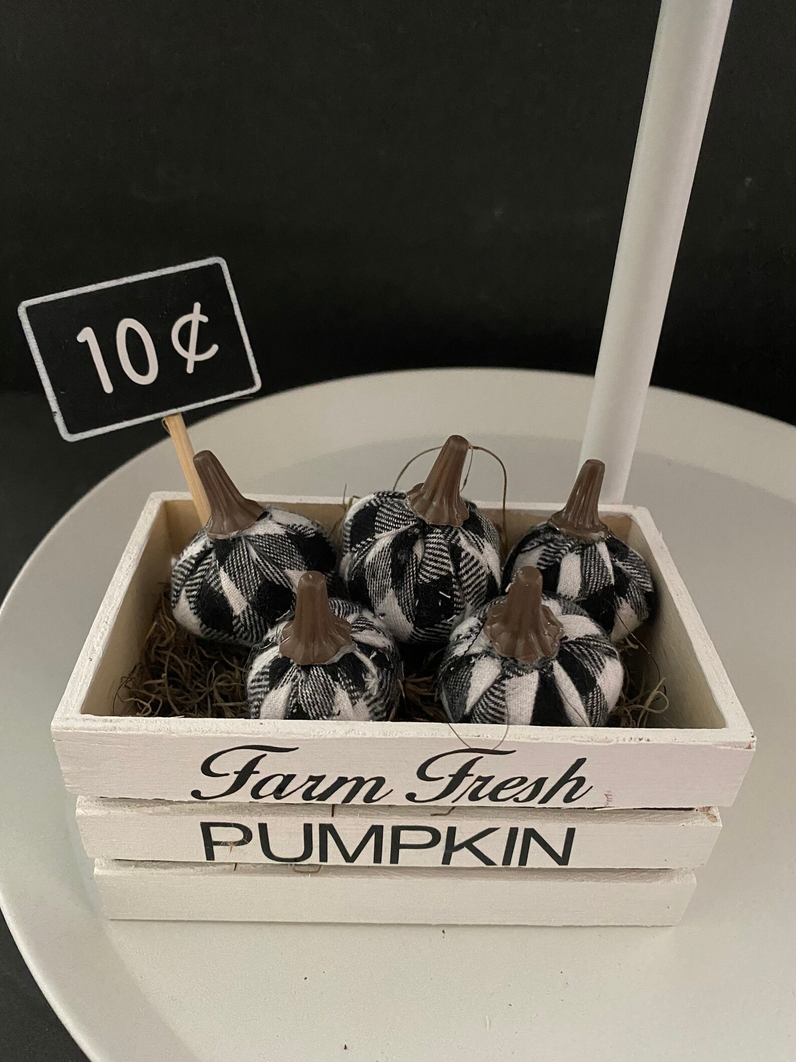 Mini Pumpkin Wood Crate for Tiered Tray Halloween Decor - Etsy