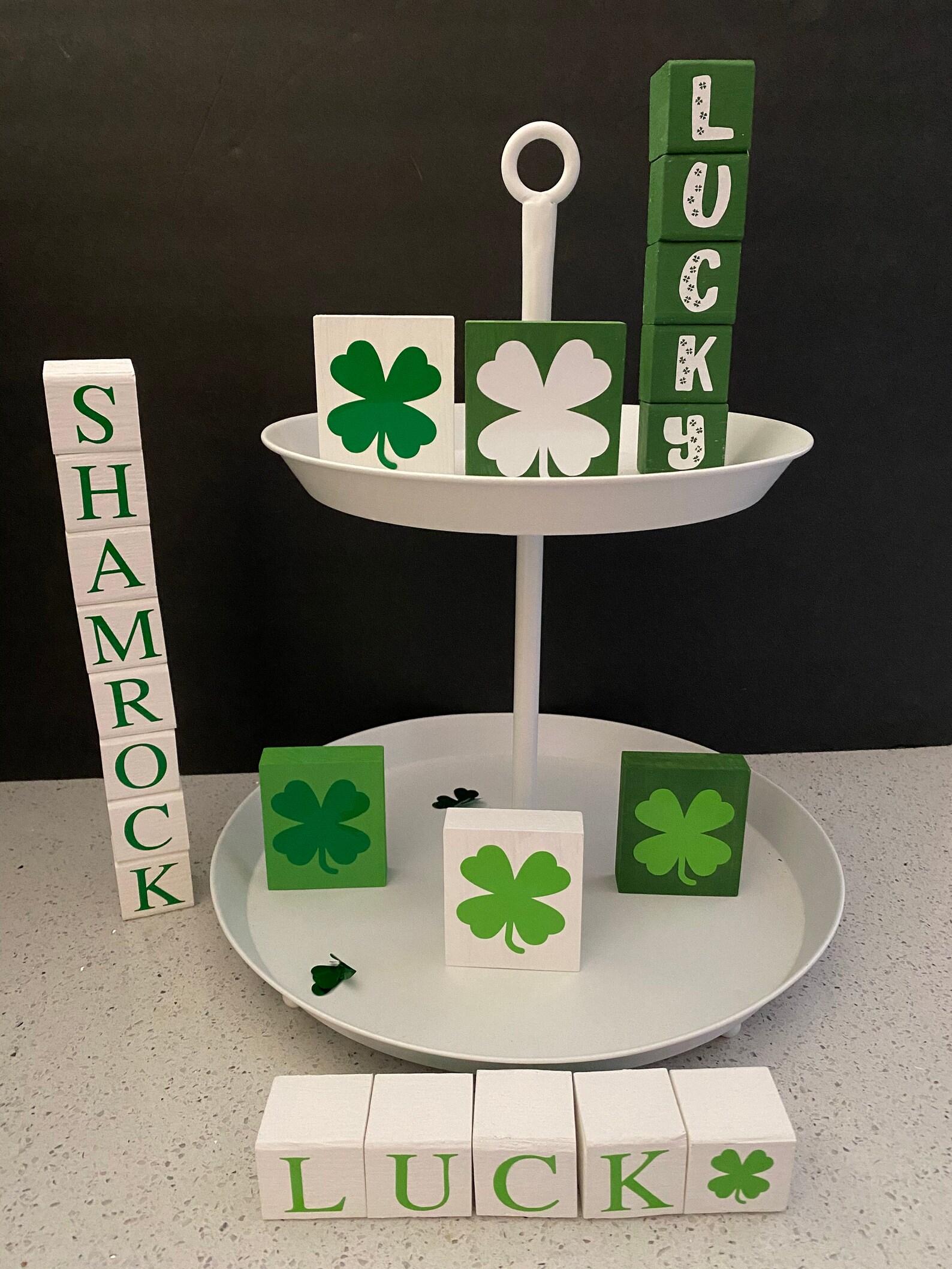Shamrock Wood Signs St Patricks Day Signs St Patricks Day | Etsy