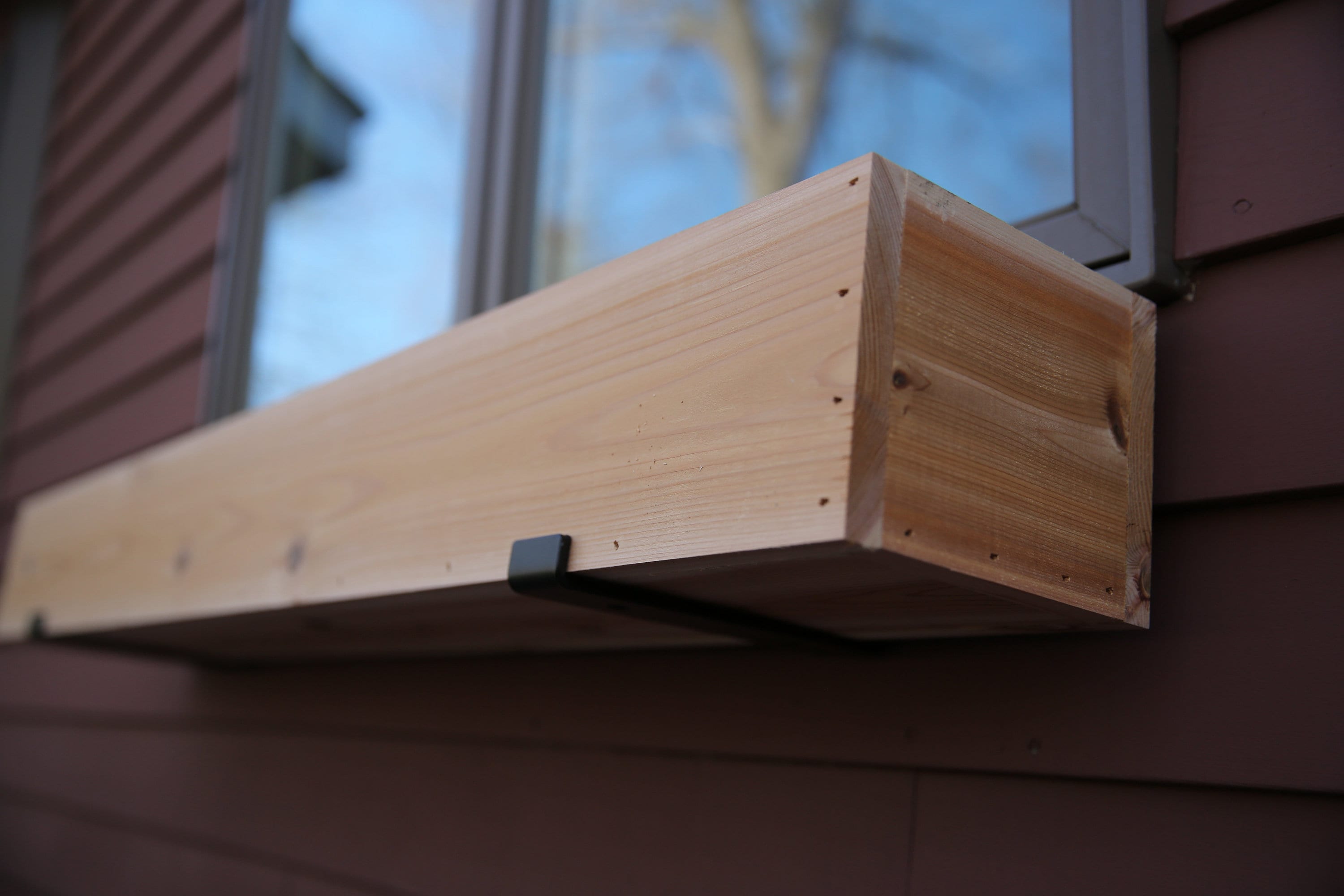 Cedar Window Box With Brackets Cedar Planter Box Planter - Etsy Canada