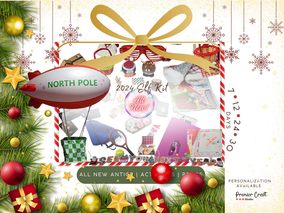 PERSONALIZED Elf Kit 2024, Best Elf Kit, Elf Activity Kit, Elf Kit 2 ...