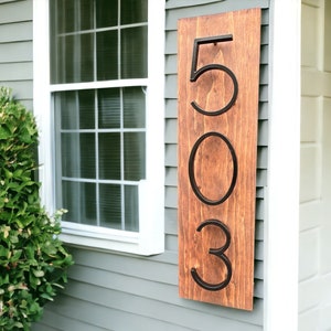 Cedar House Number Sign, Address Box, Address Sign, House Numbers ...