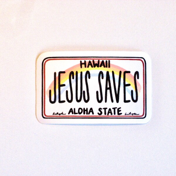 Jesus Saves License Plate - Etsy