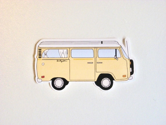 Vintage 70's Van Sticker | Etsy