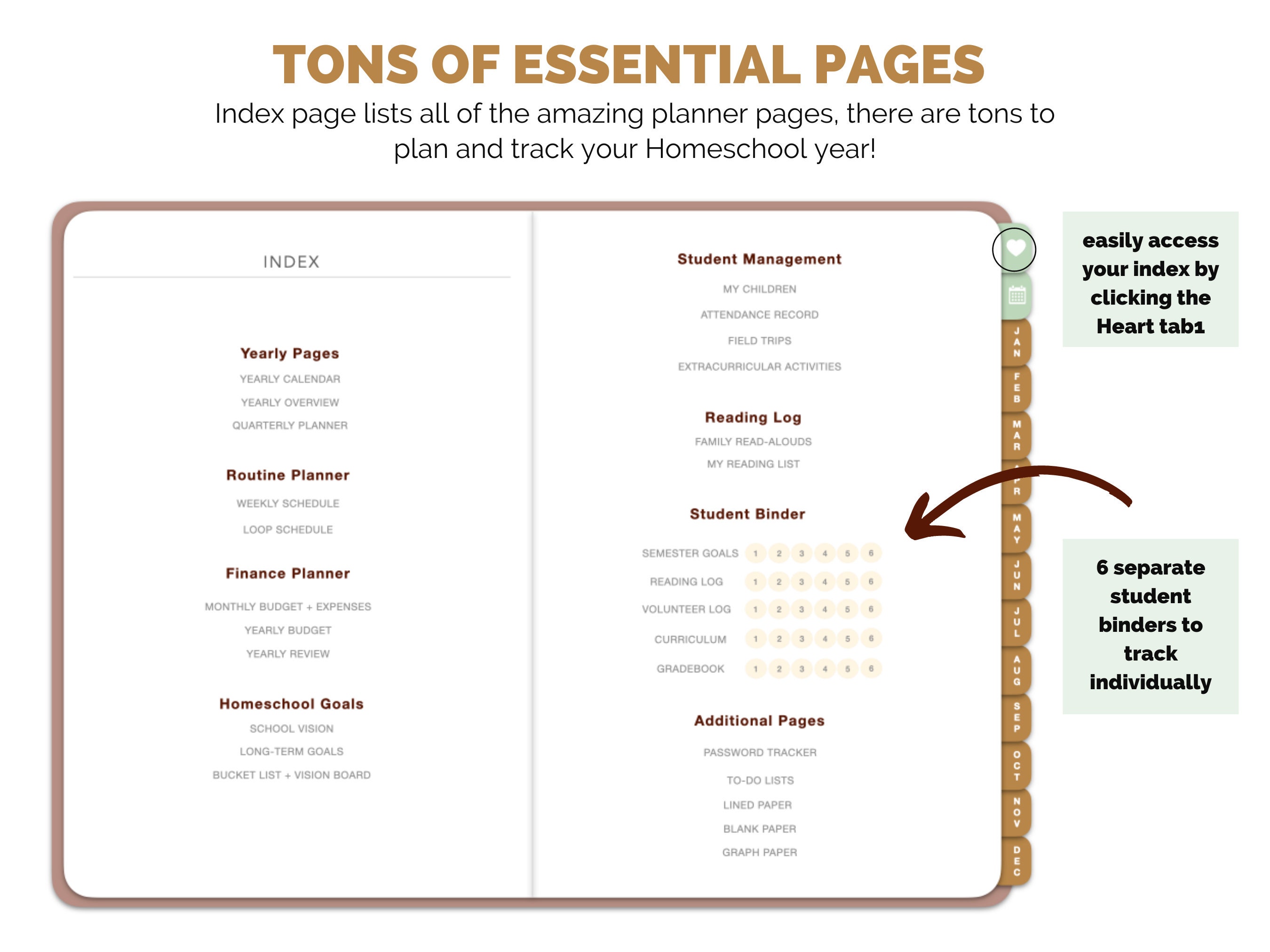 Digital Undated Homeschool Planner Homeschool Planner - Etsy