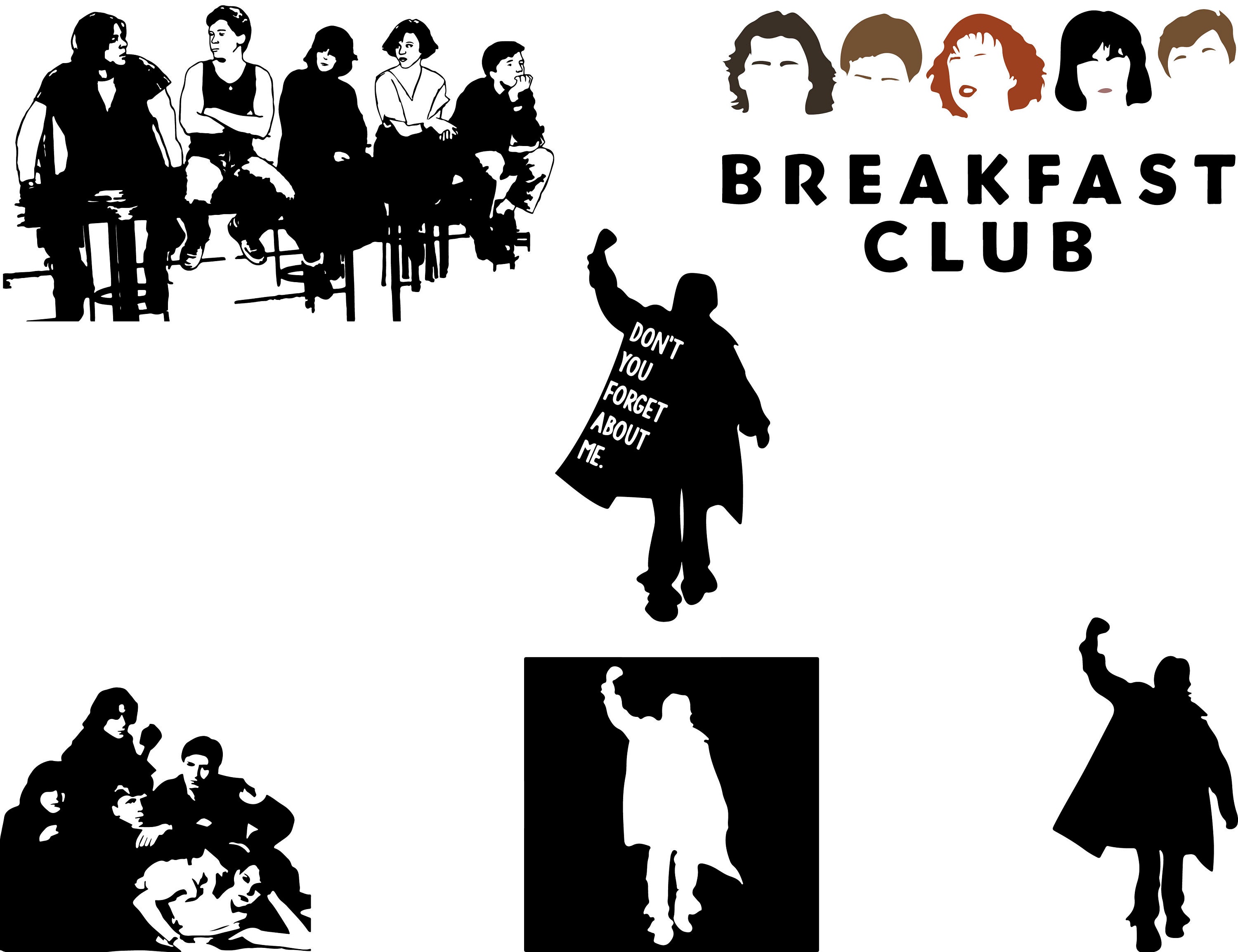 Breakfast Club Silhouette
