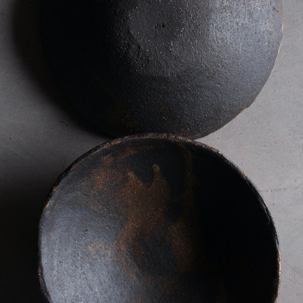 Black Ceramic Bowl - Etsy