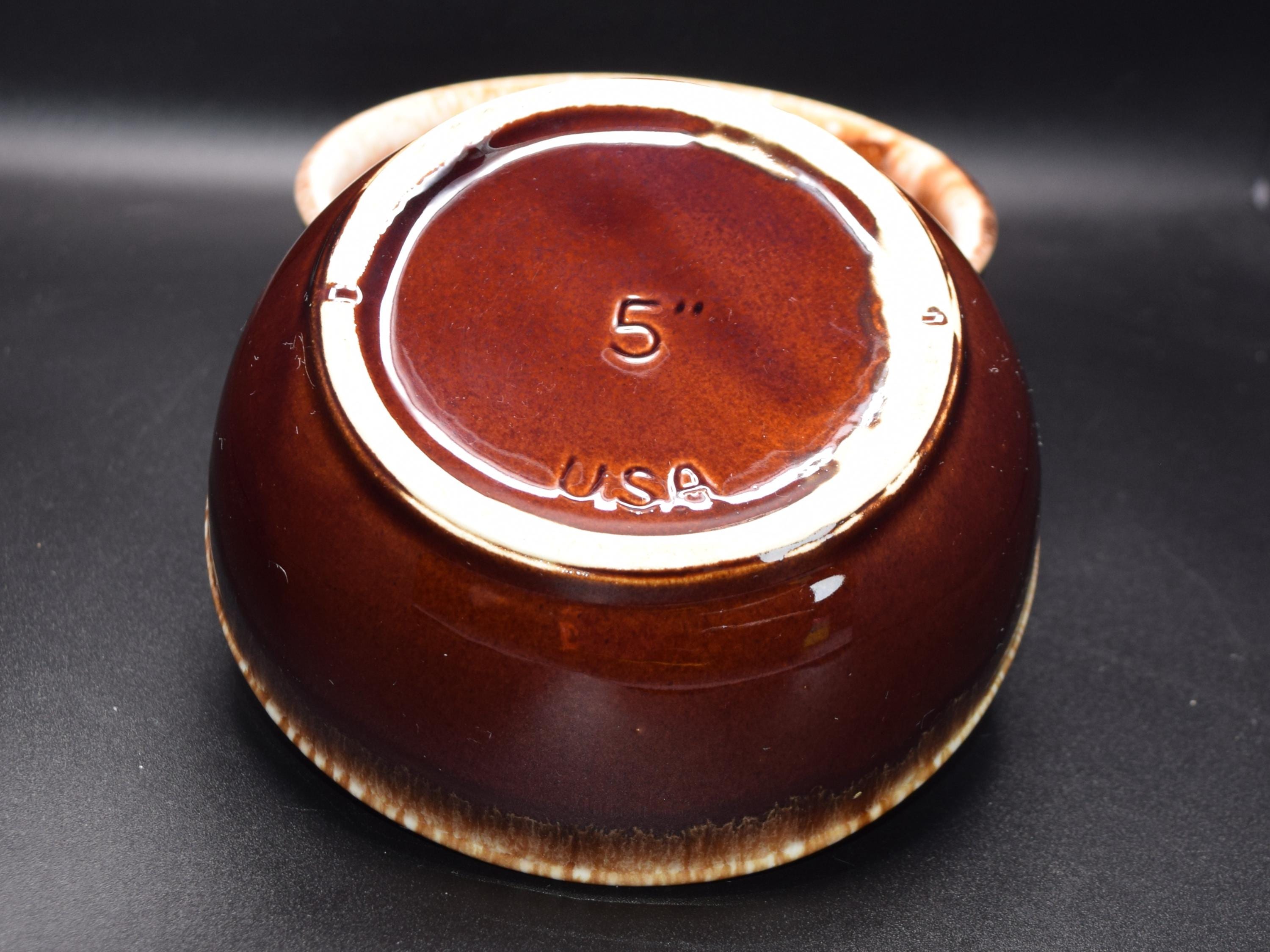 Vintage Hull Pottery Brown Drip Glaze Dinnerware Set. 1960s. - Etsy