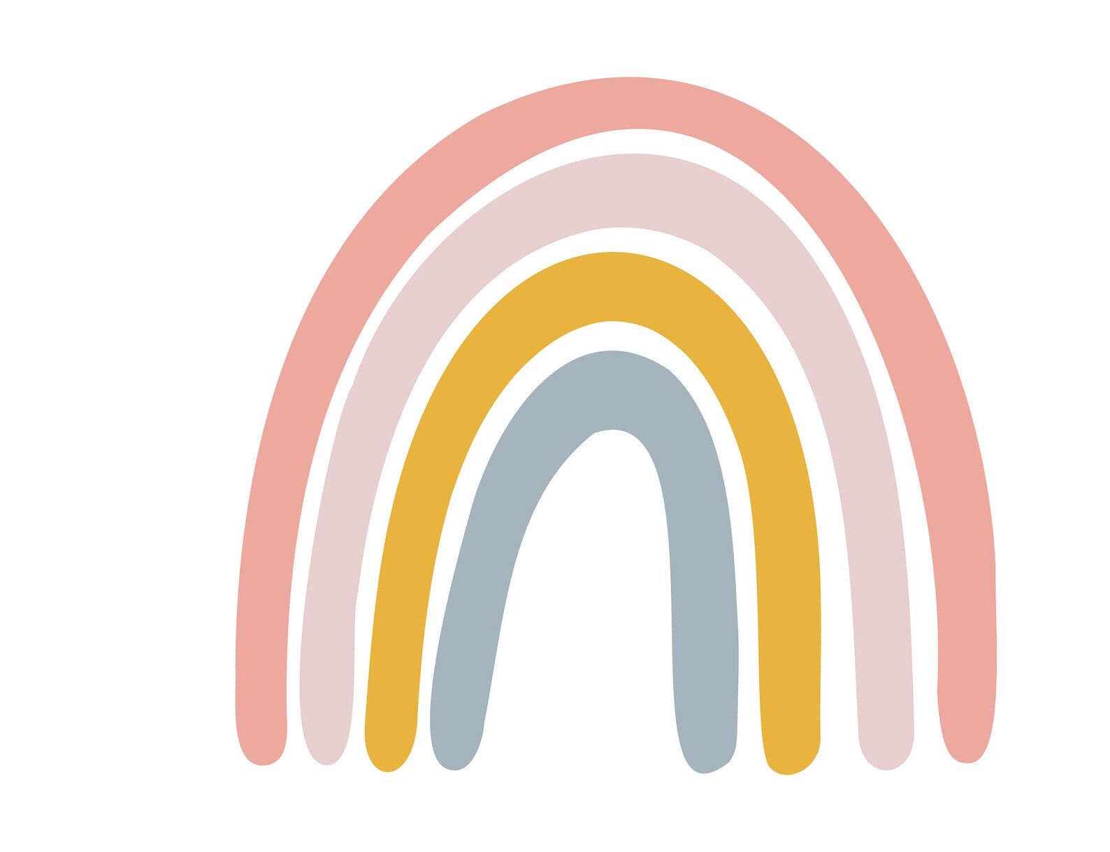 20 PNG Rainbow clip art Boho Rainbow Images sublimated | Etsy