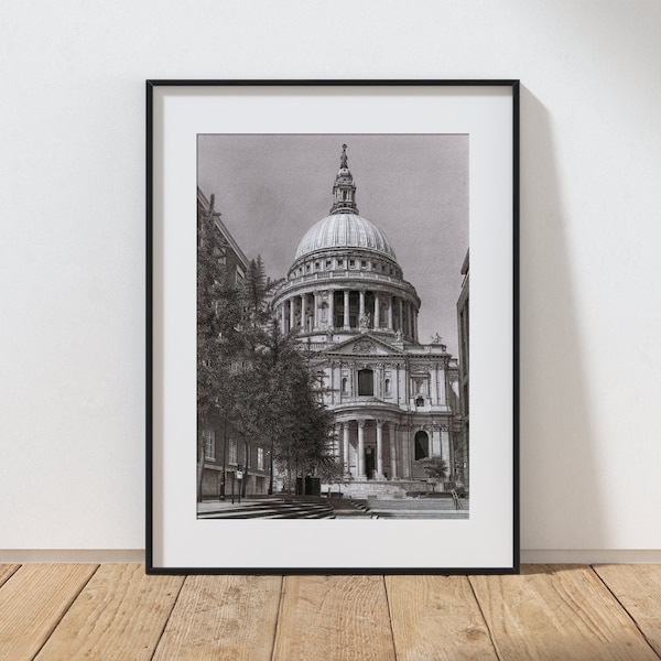 St Paul Cathedral Poster - Etsy
